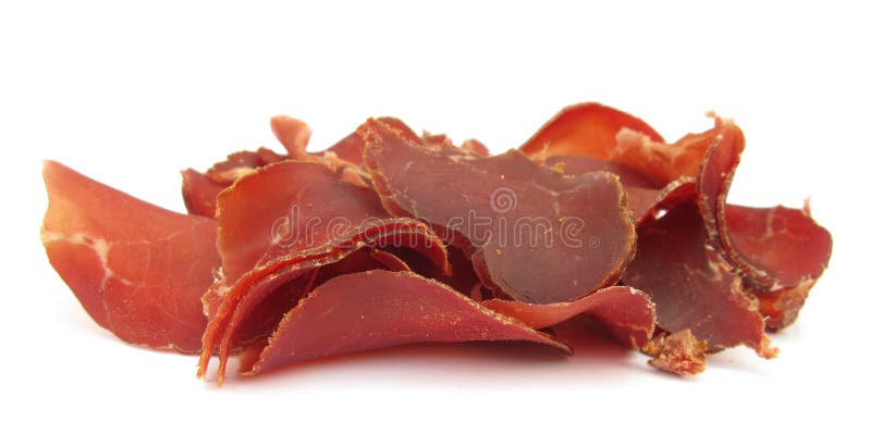 Dried meat stock image. Image of thinly, detailed, eatable - 10619153