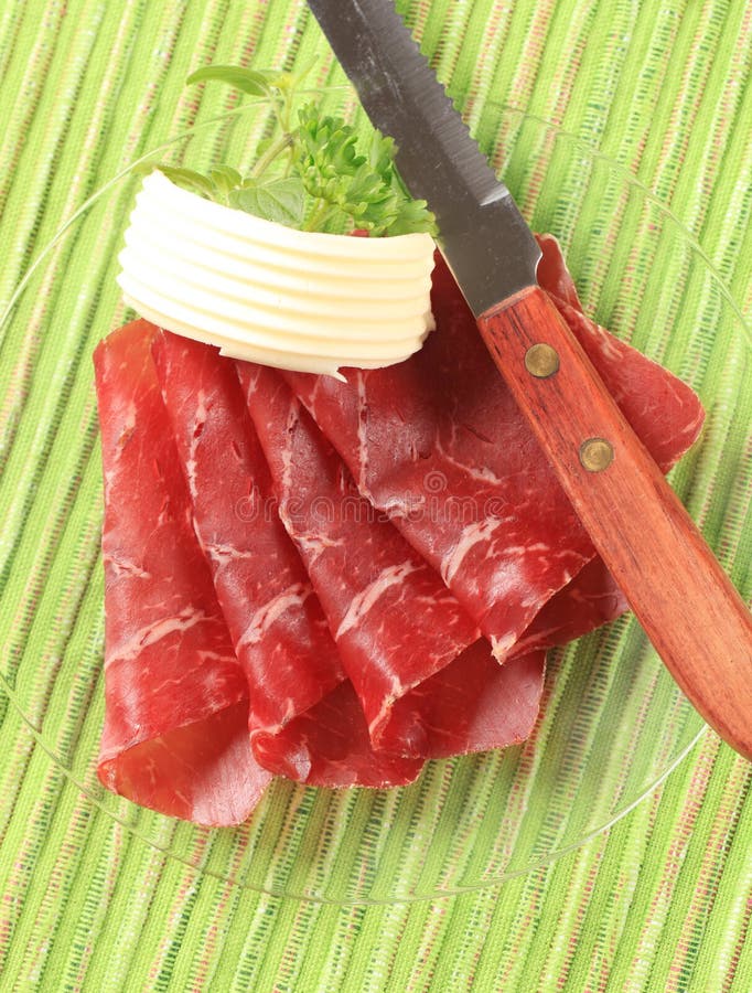 Dried meat stock photo. Image of closeup, dried, cured - 21905608