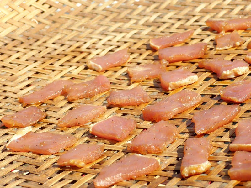 Dried Meat Preserved Light Sun Thai Stock Photos - Free & Royalty-Free ...