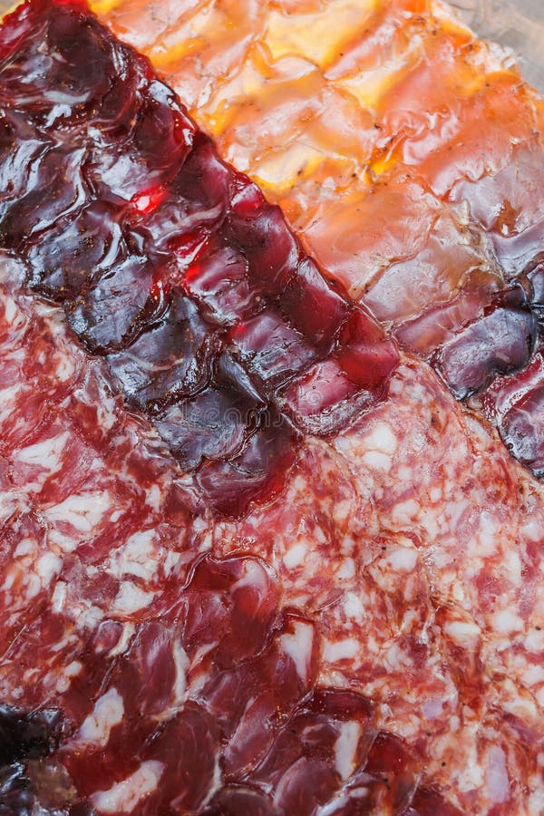 Dried meat for sandwiches stock photo. Image of cuts - 353648878