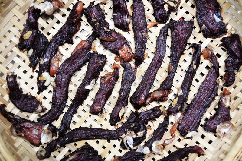 Dried meat stock photo. Image of closeup, meat, dining - 54377312