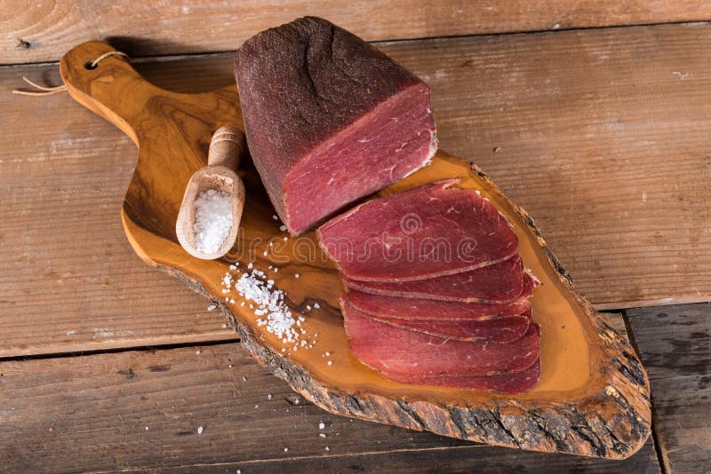 Dried meat stock image. Image of bacon, tasty, food, sliced - 65300821