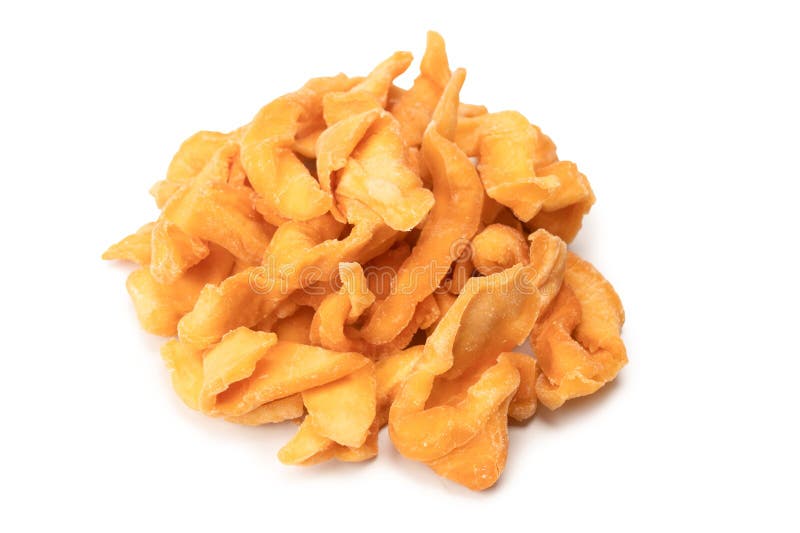 Dried Melon Slices Isolated on a White Background Stock Photo - Image ...