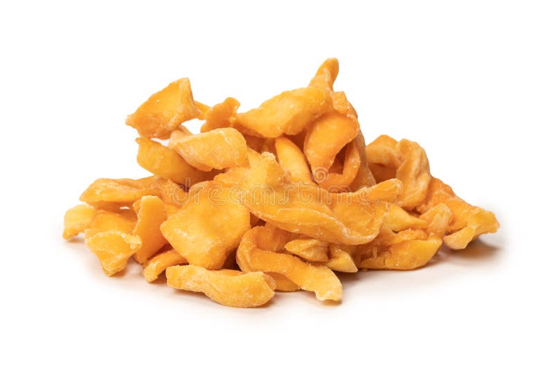 Dried Melon Slices Isolated on a White Background Stock Photo - Image ...