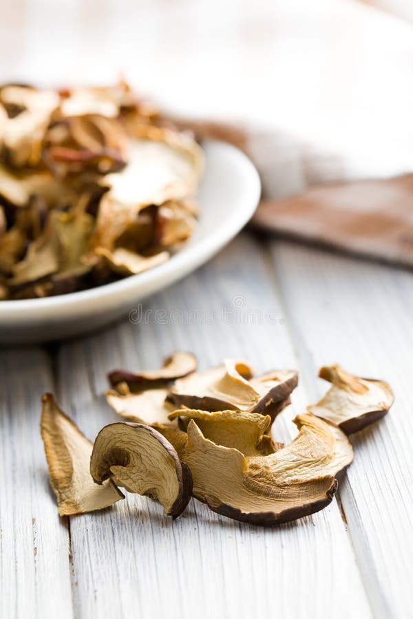Dried mushrooms stock image. Image of herbal, fungus - 29501049