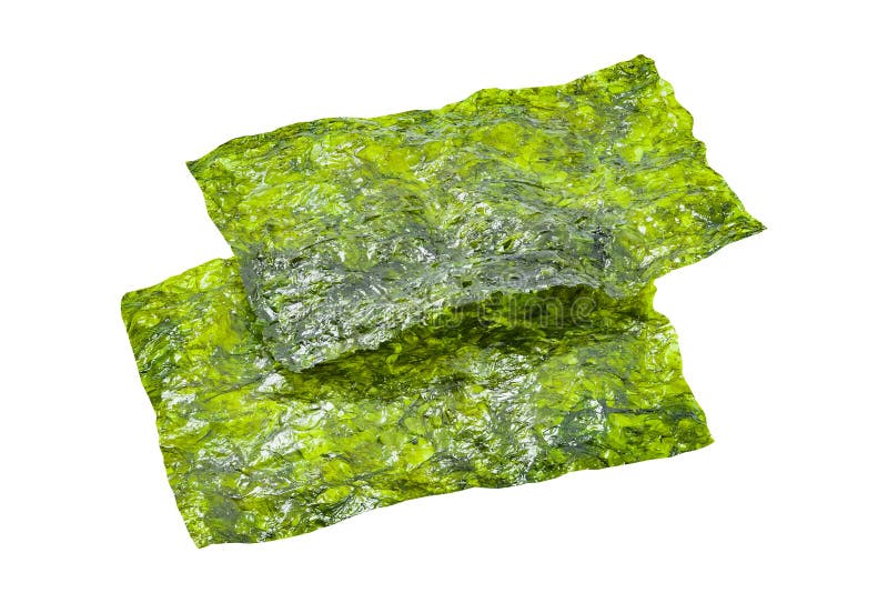 Dried Nori Leaves, Isolated on White Background with Clipping Path ...