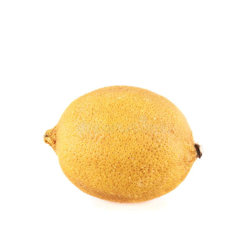 Dried Old Lemon Fruit Isolated Stock Photo - Image of freshness, ripe ...