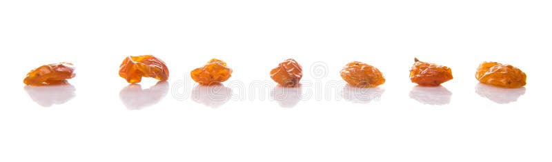 Dried Orange Colored Raisin IV Stock Photo - Image of closeup, pile ...