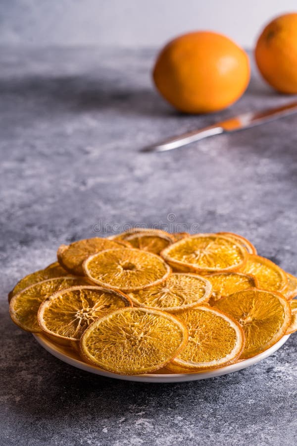 Dried Orange Fruit Chips Toned in Different Color, Abstract Stock Image ...