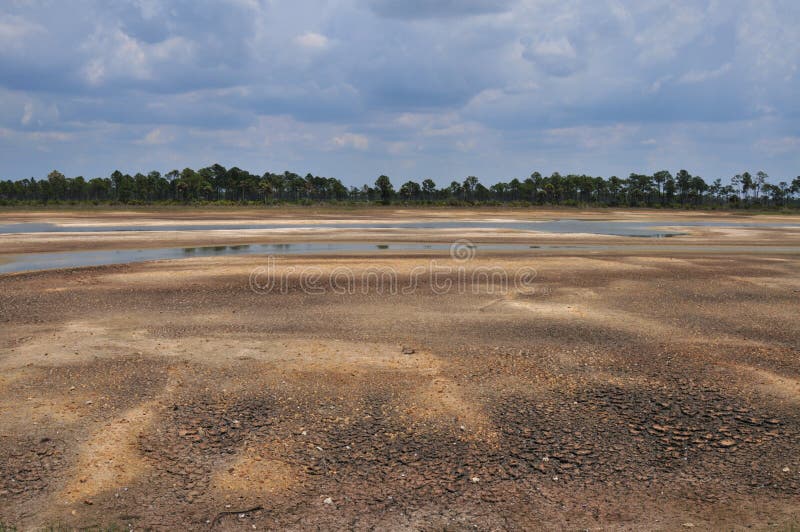 Dried out lakebed editorial image. Image of drought, lake - 9350670