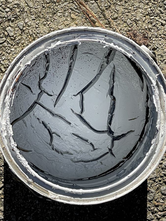 Dried Out Paint Creates Interesting Textured Background Pattern Stock ...