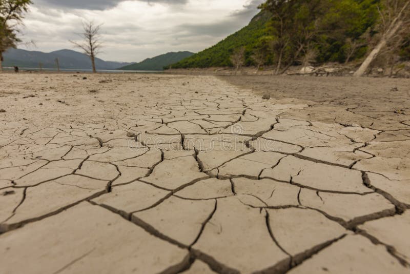 Dried out soil stock image. Image of reservoir, space - 214213493