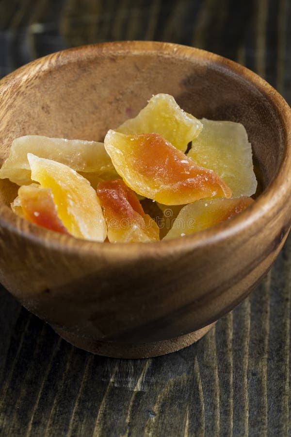 Dried Papaya Fruits on the Table Stock Image - Image of nutrition ...