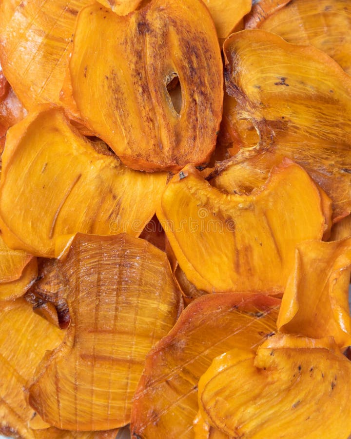 Dried persimmons close up stock image. Image of vibrant - 263161215