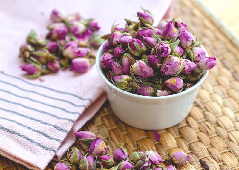 Dried pink roses tea stock photo. Image of heap, aroma - 186767874