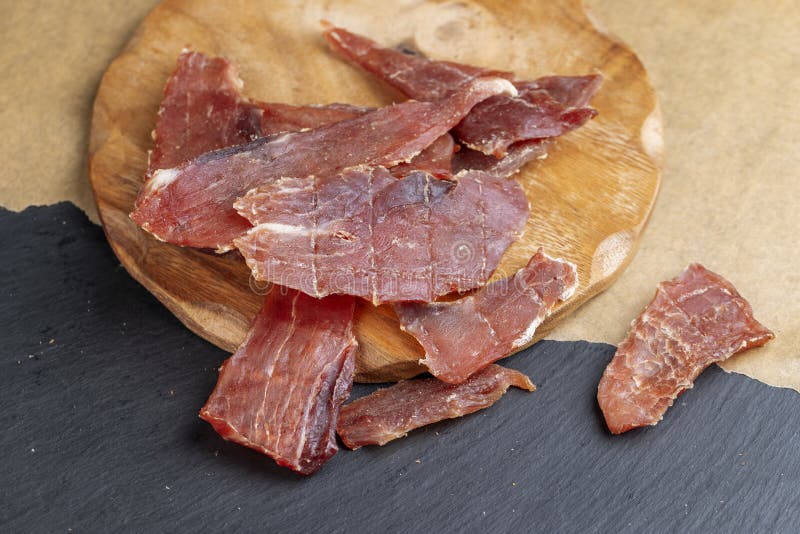 Dried Pork Sausage with White Mold and Spices Stock Photo - Image of ...