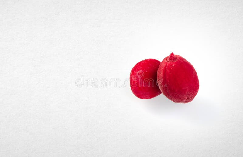 Dried Preserved Red Peach on Background Stock Photo - Image of studio ...