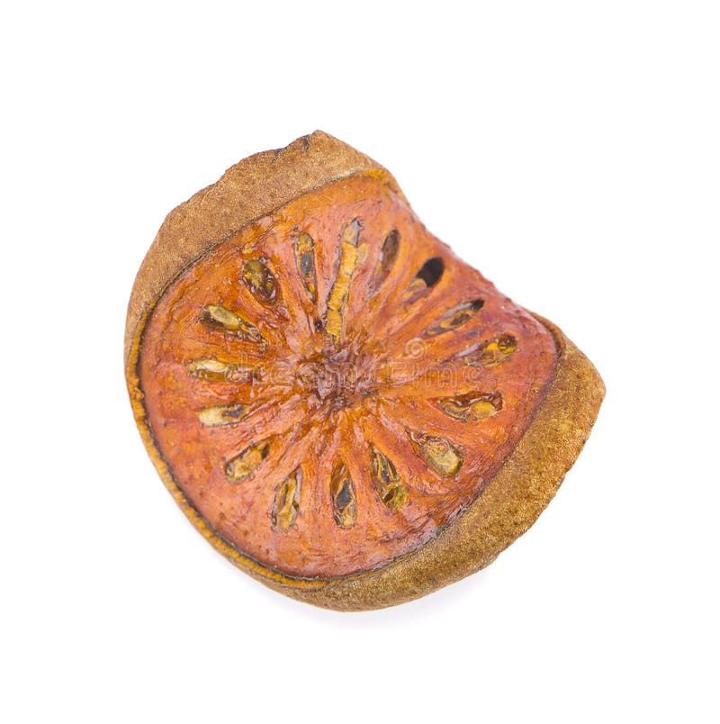 Dried Quince Slices an Isolated on White Background Stock Image - Image ...