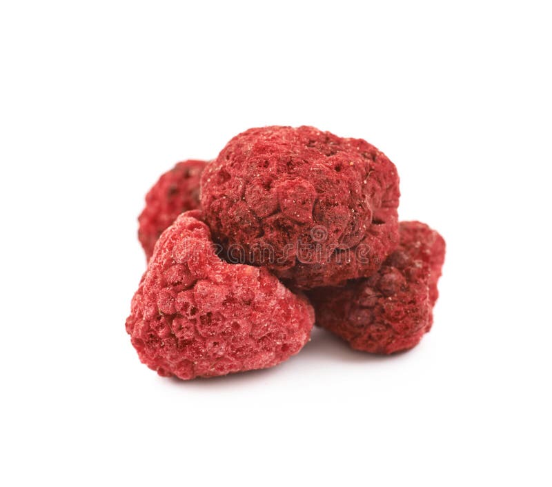 Dried raspberry isolated stock photo. Image of raspberries - 121927424