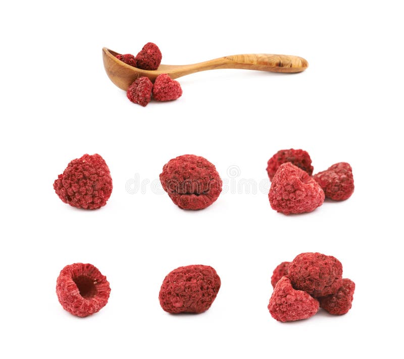 Dried raspberry isolated stock photo. Image of raspberries - 121927424