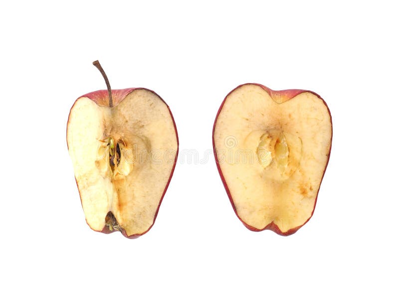 Dried Red Apple Isolated on White Background Stock Image - Image of ...