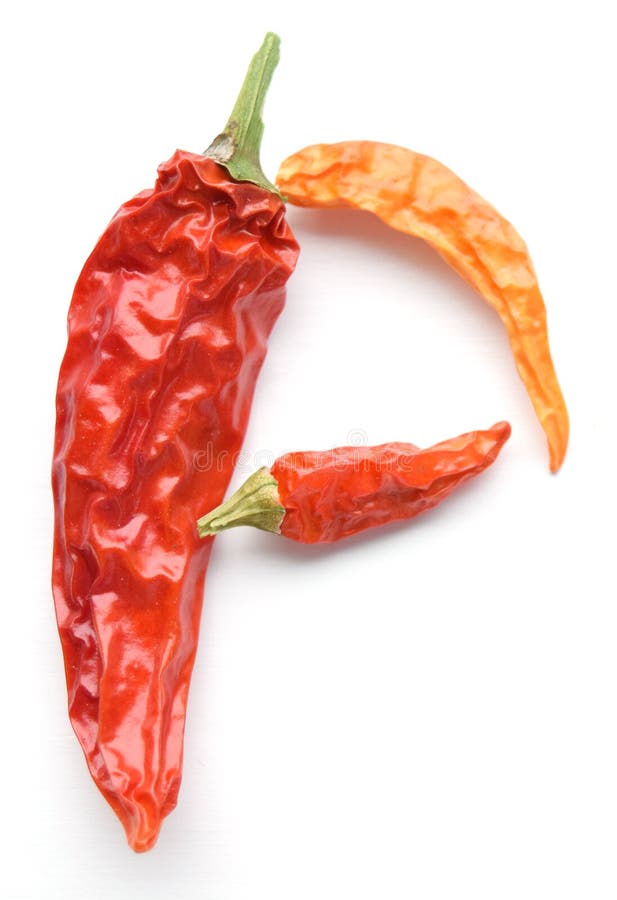 Dried Red Cayenne Chili Pepper Stock Photo - Image of capsaicin ...