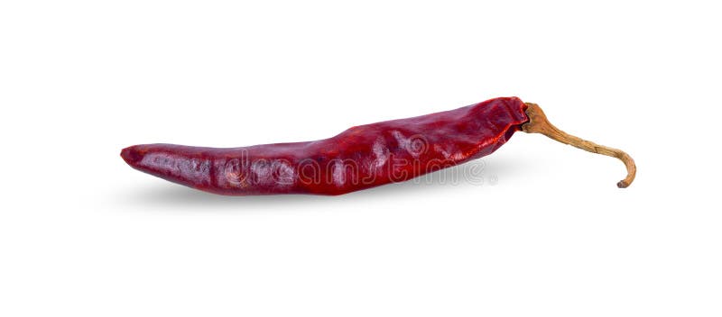 Dried Red Chili Isolated On White Background Stock Image - Image of ...