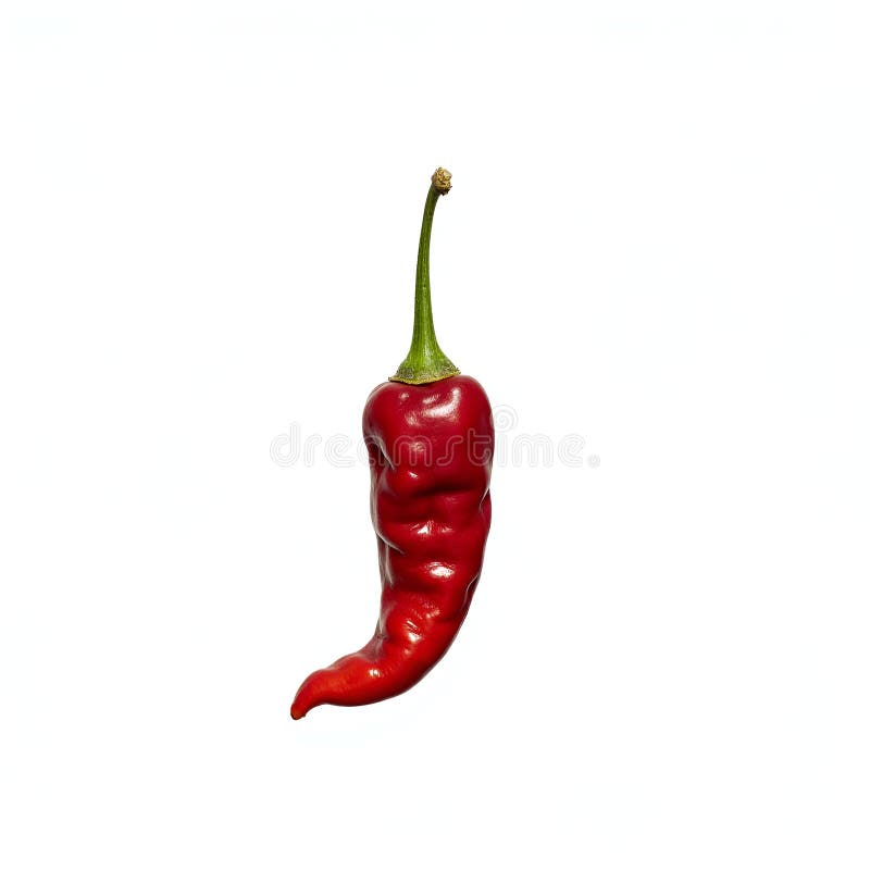 Dried Red Chilli Isolated stock illustration. Illustration of dried ...