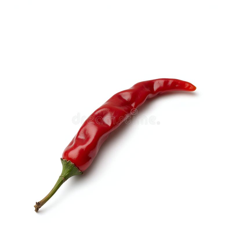 Dried Red Chilli Isolated stock illustration. Illustration of rustic ...