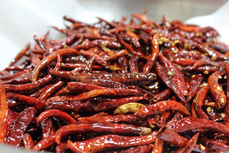 Dried red chilli peppers stock photo. Image of white - 40906926