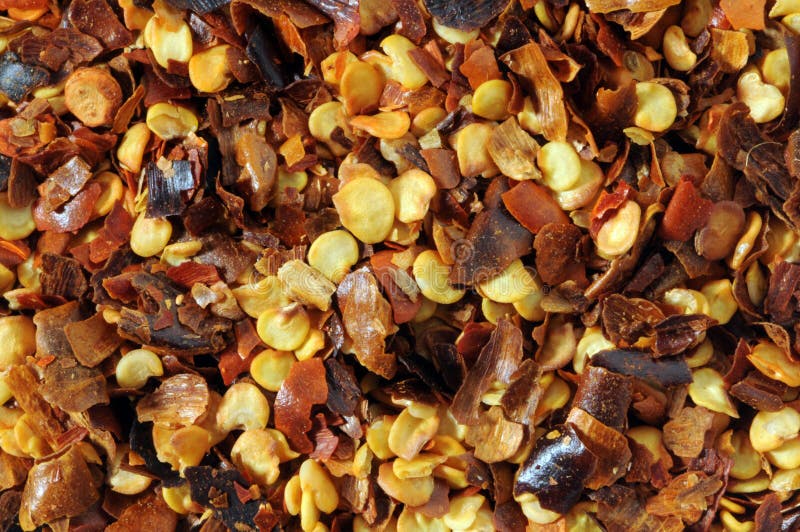 Dried Red Chilly Flakes stock image. Image of chilies - 13420297