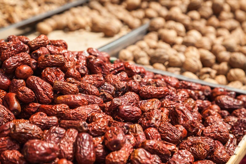 Dried red date stock photo. Image of desert, exotic, mature - 26665892