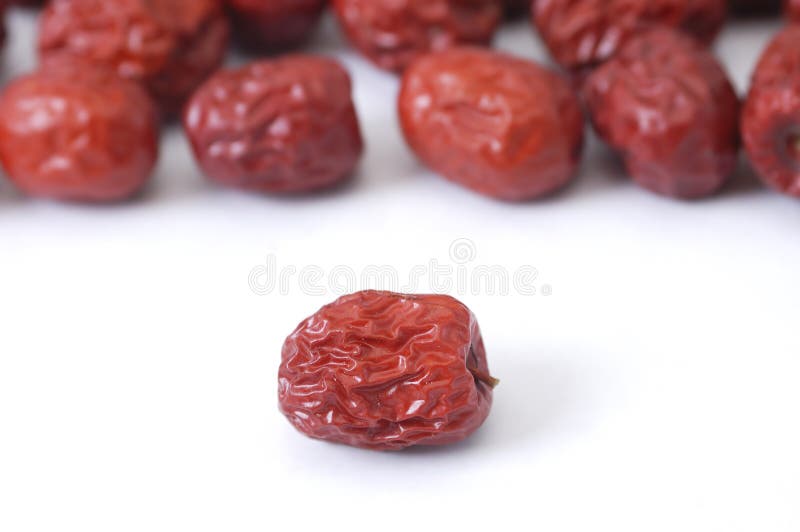 Dried red dates (hong zao) stock photo. Image of energy - 12780068