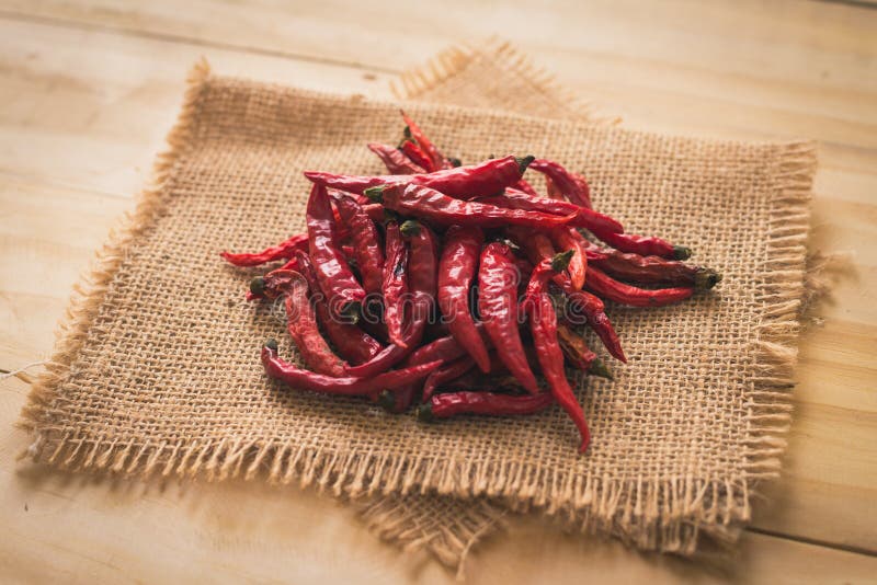 Dried Red Hot Chilli Chillies Pepper Stock Image - Image of colorful ...