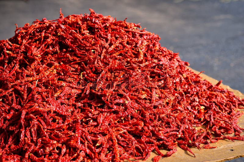 Dried red hot chillies stock photo. Image of cayenne - 43524824