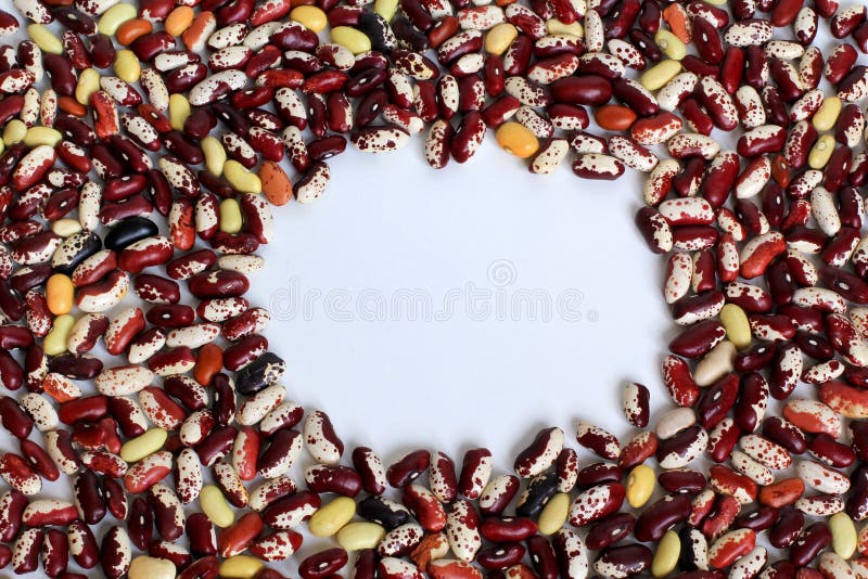 Dried Red Speckled Beans Recipe Stock Photo - Image of grain, cook ...