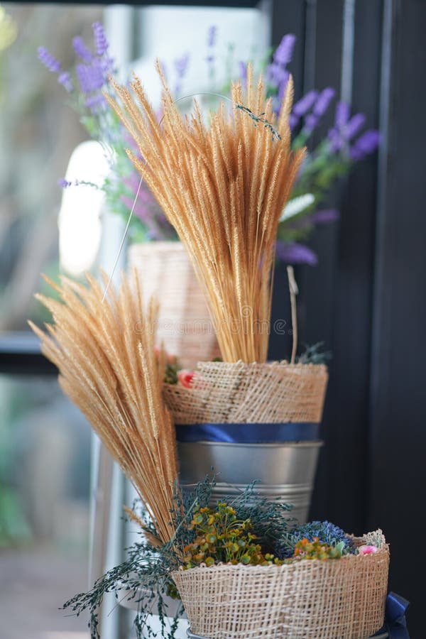 Cup Rice Decoration with Tomato Sauce and Make Tomato Flower on White ...