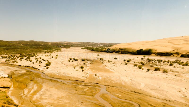 Dried river in the desert stock photo. Image of dried - 91906192