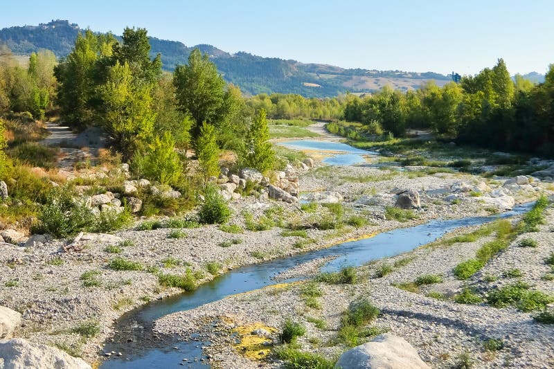 Dried river in Italy stock photo. Image of landscape - 143797110