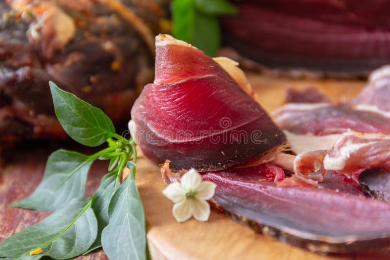 Dried ROE Deer Meat Cut into Pieces Stock Photo - Image of dried ...