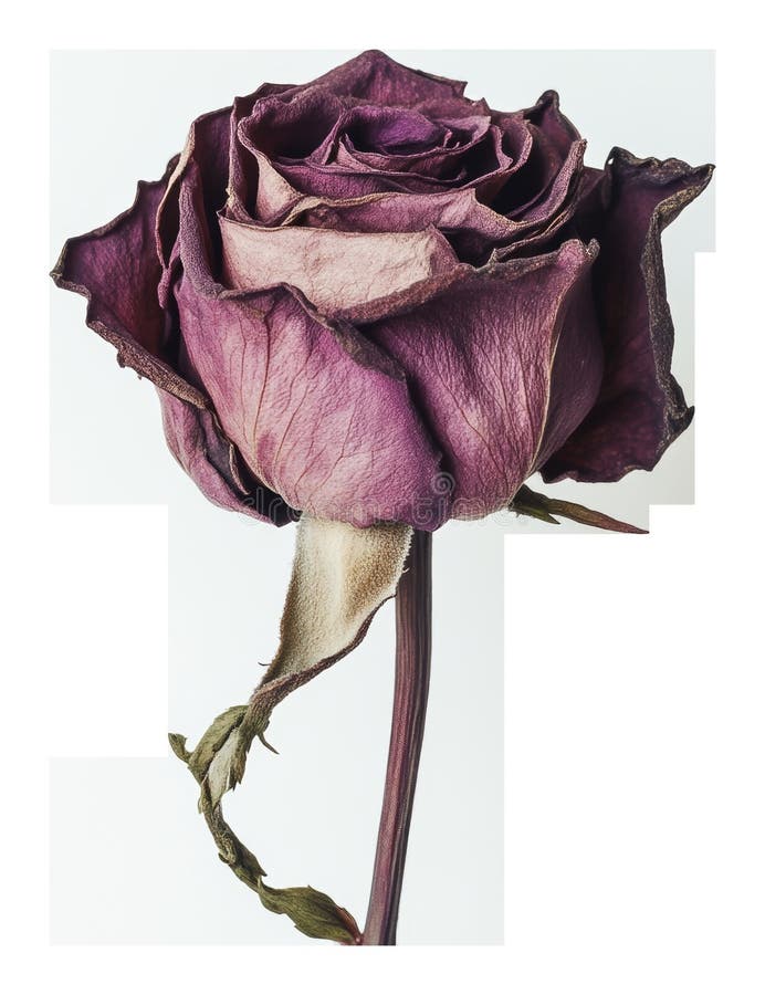 Dried Rose Isolated on Transparent Background Stock Photo - Image of ...