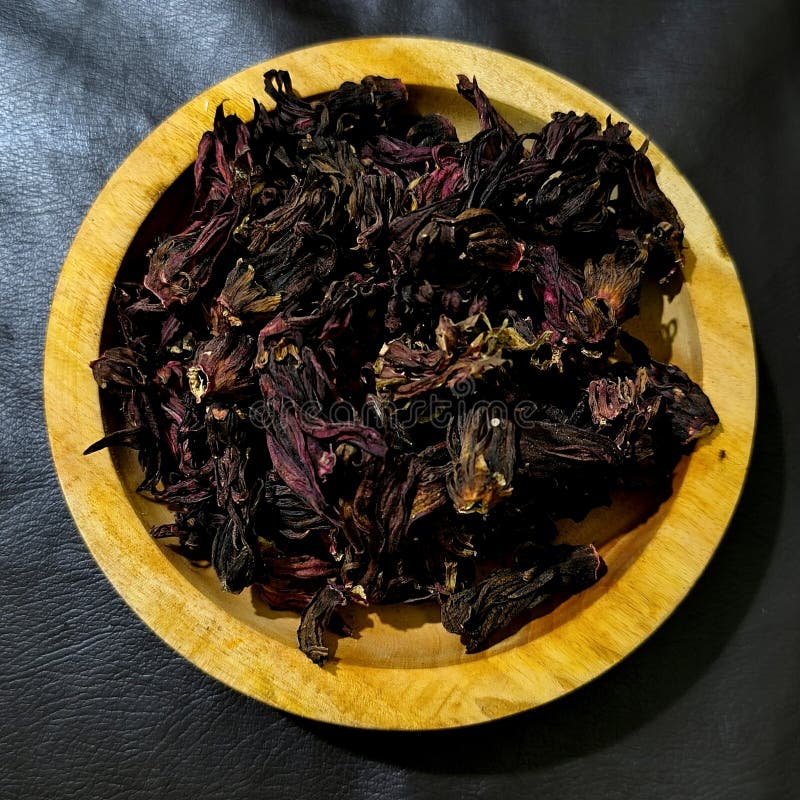 This is Dried Rosella Flower Tea. Rosella Tea Has Many Benefits Stock ...