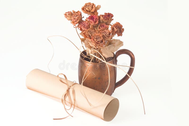 Aged sheets and scroll stock image. Image of grunge, mould - 896353