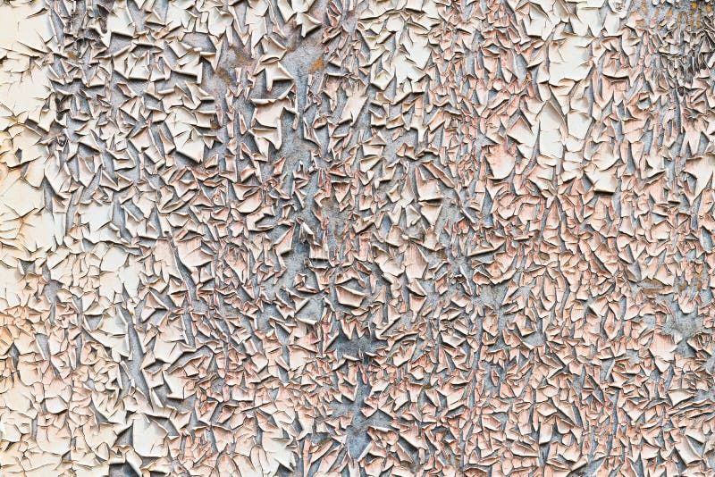 Abstract Cracked Paint Texture. Background of Old Eroded Coating in ...