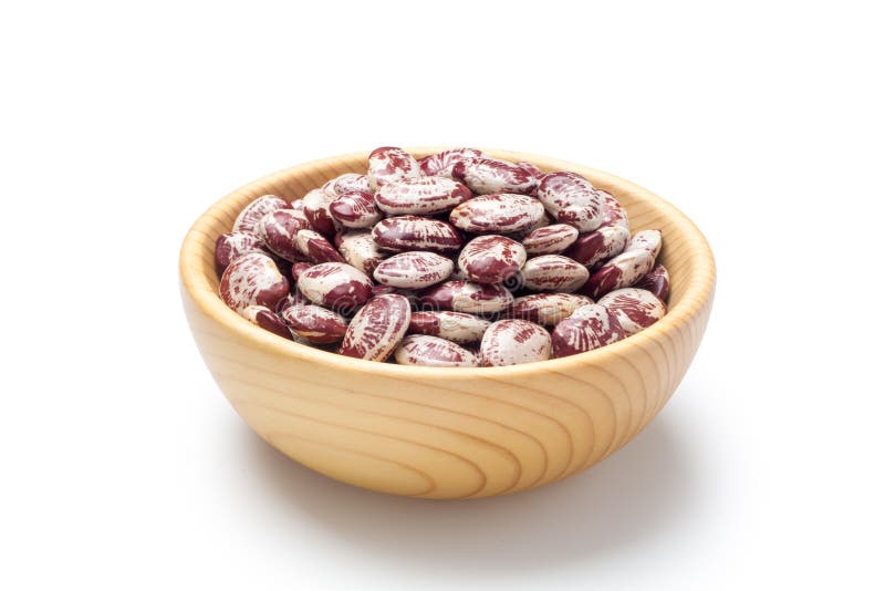 Dried Runner Beans in a Wooden Bowl Stock Image - Image of dried ...