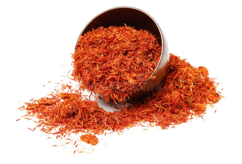 Dried Safflower Flower, Carthamus Sp. Stock Photo - Image of flowering ...