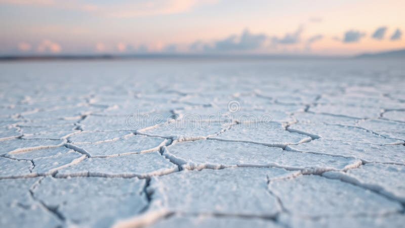 Dried Salt Lake Surface stock illustration. Illustration of extreme ...