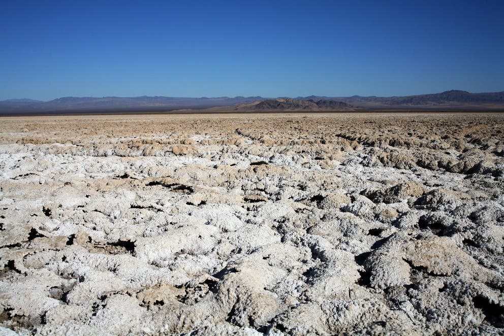 Dried salt mud flats stock image. Image of forms, causing - 40683287