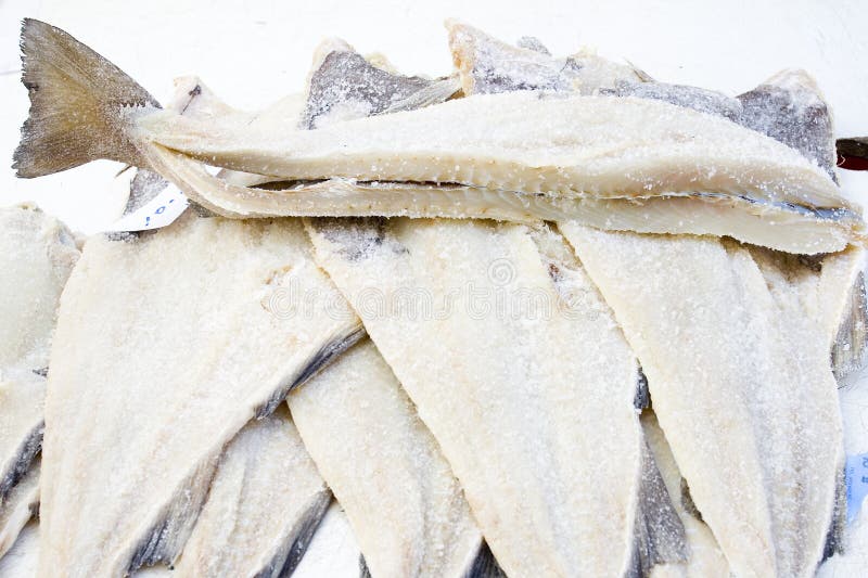Dried salted cod stock photo. Image of seafood, market - 16912862