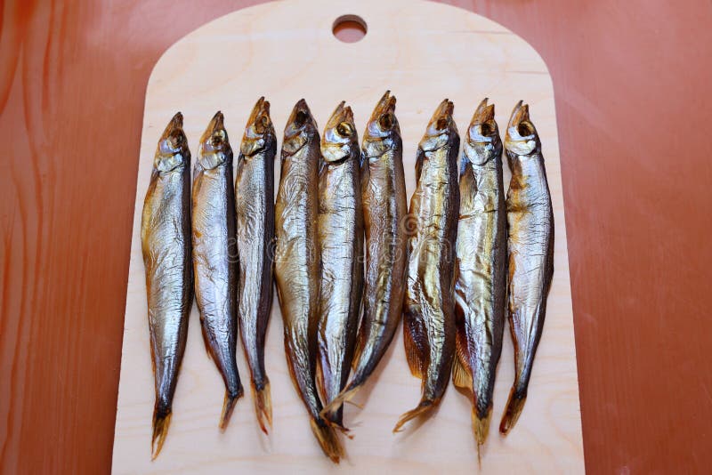 Dried Salted Fish on a Cutting Board Stock Photo - Image of cuisine ...